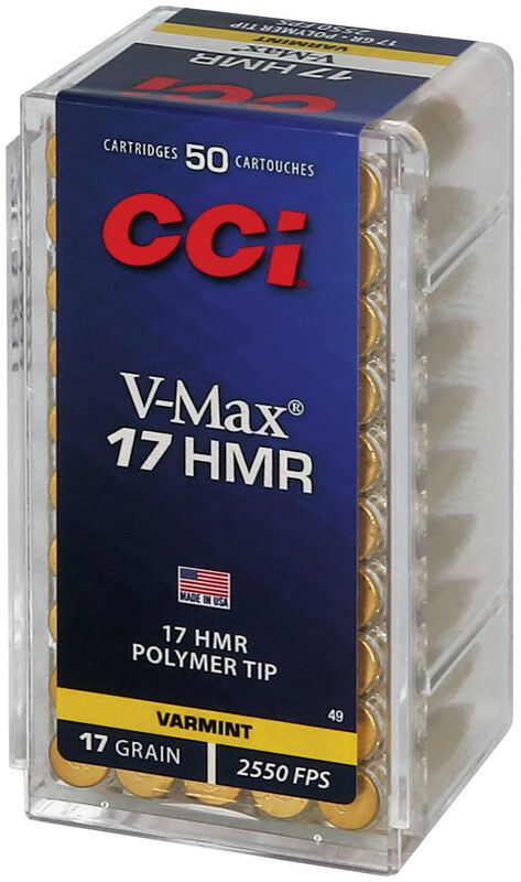 Buy V-Max 17 HMR Ammo | 17 Grain, 2550 FPS | CCI Ammunition