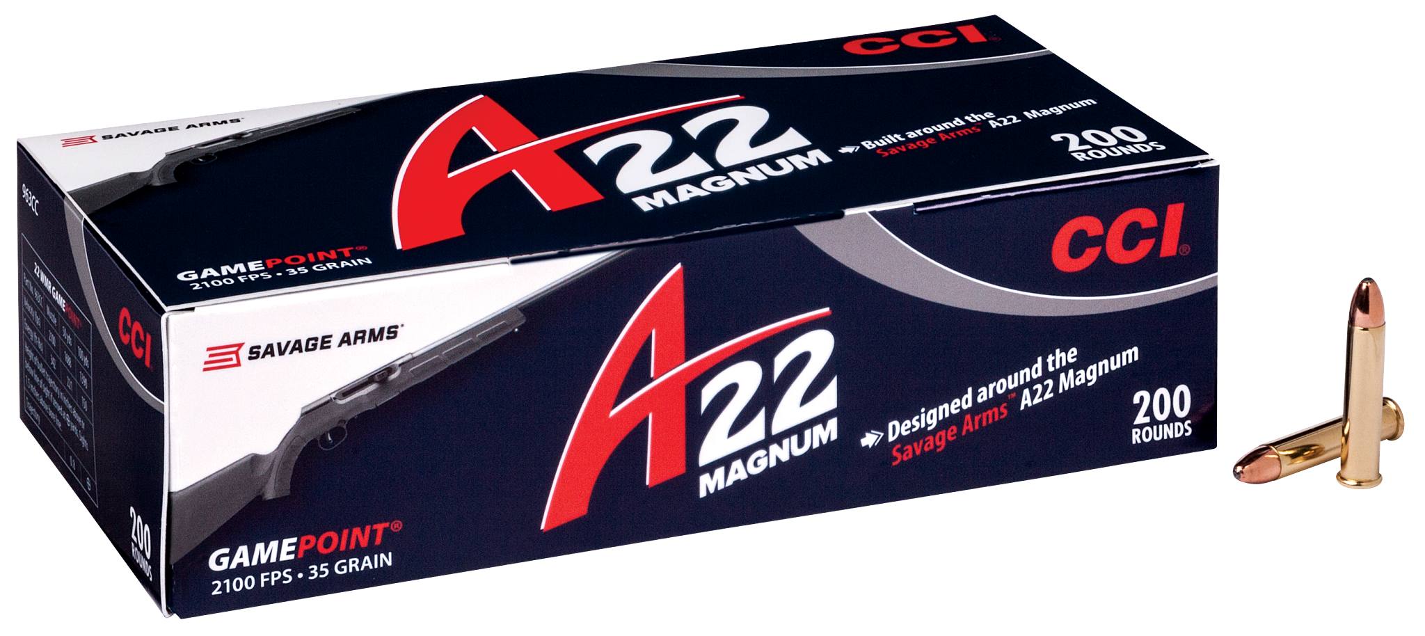Buy Gamepoint 22 WMR Ammo | 35 Grain, 2100 FPS | CCI Ammunition