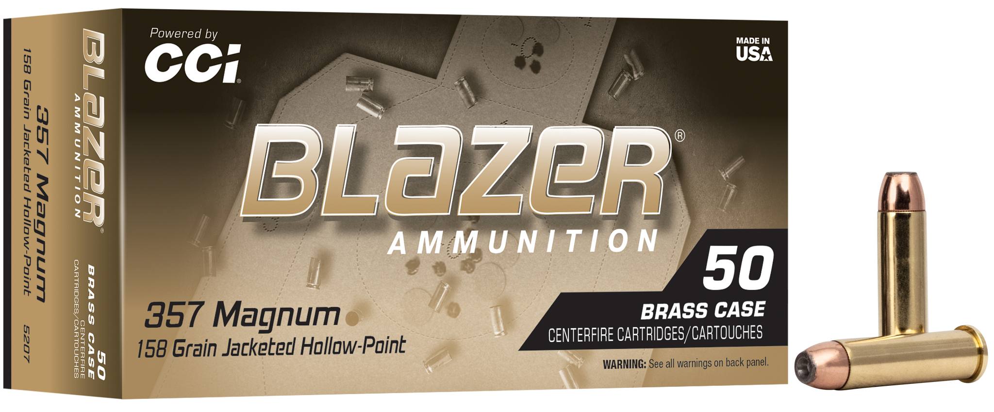 Buy Blazer Brass HP 357 Magnum Ammo | 158 Grain, 1150 FPS | CCI Ammunition